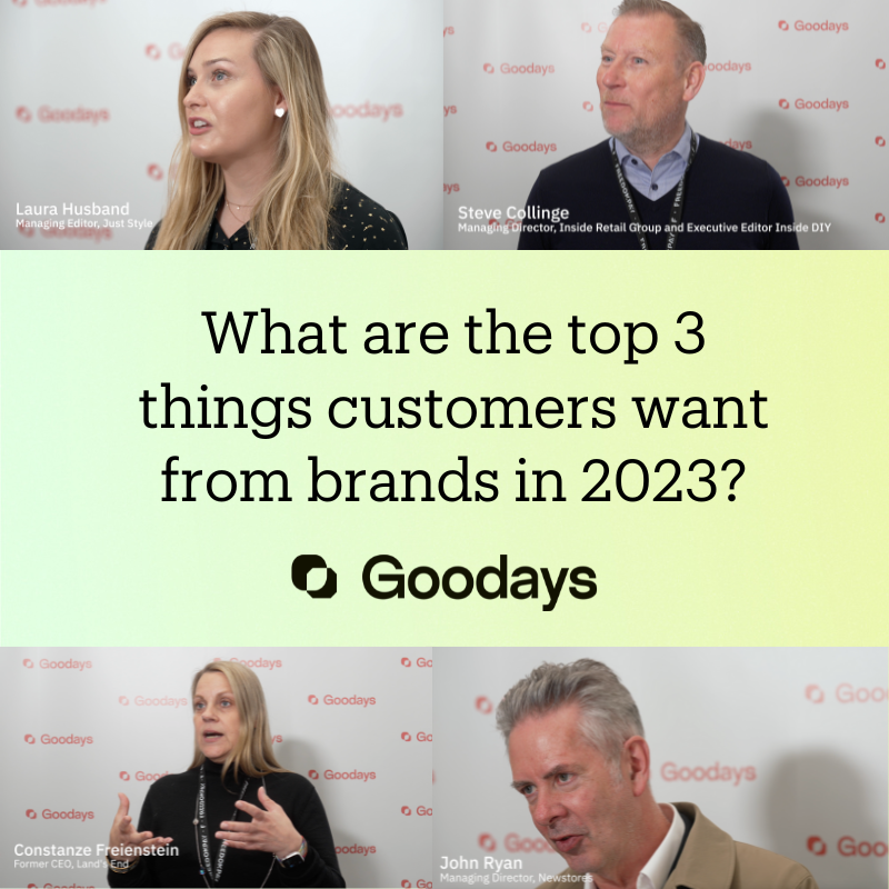 What are the top 3 things customers want from brands in 2023?